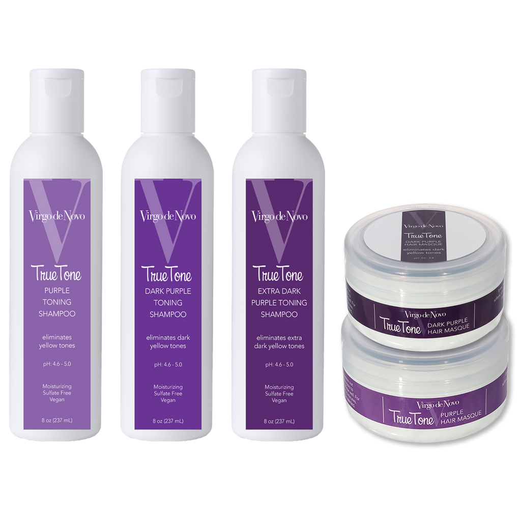 Purple Toning Hair Shampoos & Masques - Virgo de Novo Professional Haircare
